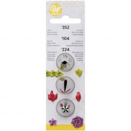 Wilton Decorating Tip Set #104, #352, #224 Wholesaler | CakeSupplies